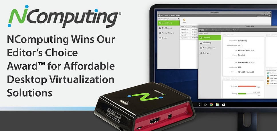 NComputing Wins Our Editor’s Choice Award™ for Affordable Desktop Virtualization Solutions
