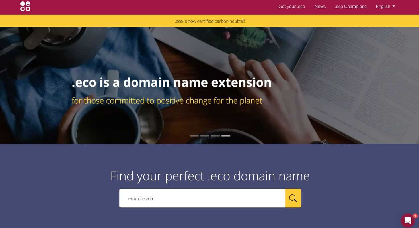 .eco Raises Awareness for Environmental Change With Eco-Friendly Domain ...