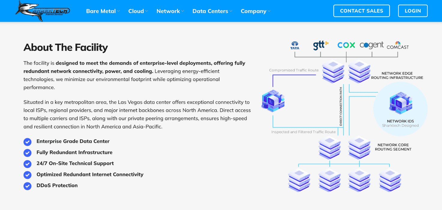 Sharktech Opens a New Data Center in Las Vegas to Extend Cloud Network and Performance for Users
