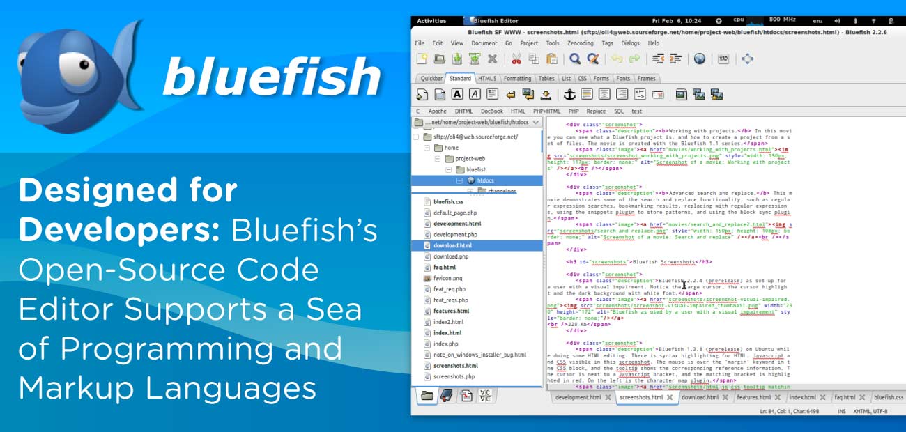 Designed for Developers: Bluefish’s Open-Source Code Editor Supports a ... Designed for Developers: Bluefish’s Open-Source Code Editor Supports a ...