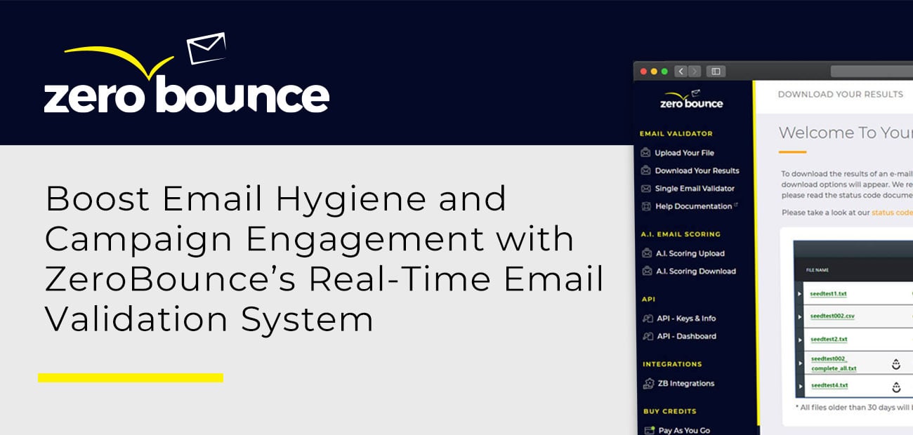 Boost Email Hygiene and Campaign Engagement with ZeroBounce’s Real-Time ...