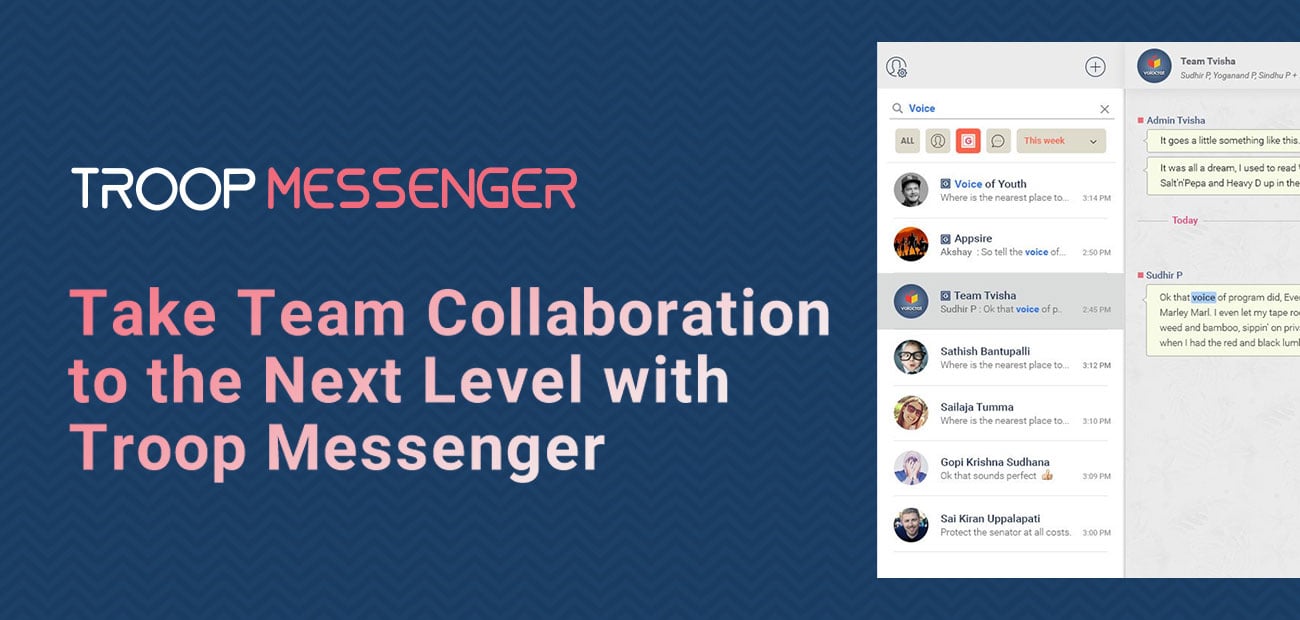 Take Team Collaboration To The Next Level With Troop Messenger A