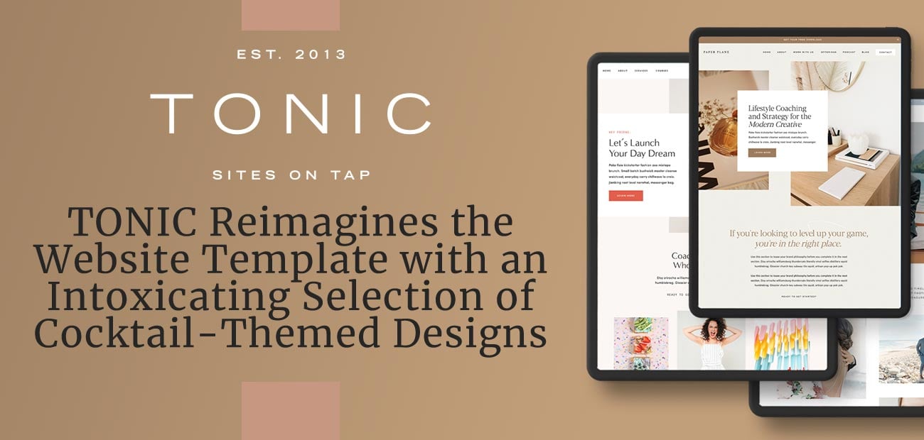 TONIC’s Site-Building Solution Reimagines the Website Template with an ...